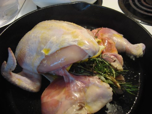 Splayed Roast Chicken (adapted from Melissa Clark) | Hot, Cheap & Easy